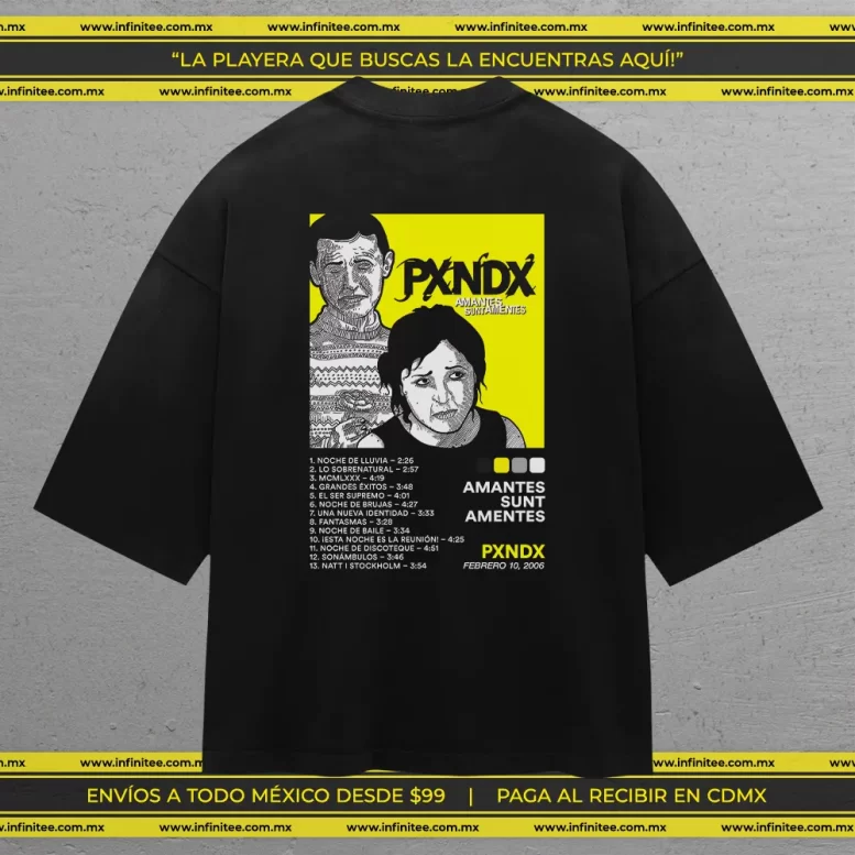 Playera PXNDX | Albúm Amantes Sunt Amentes — Infinitee MX